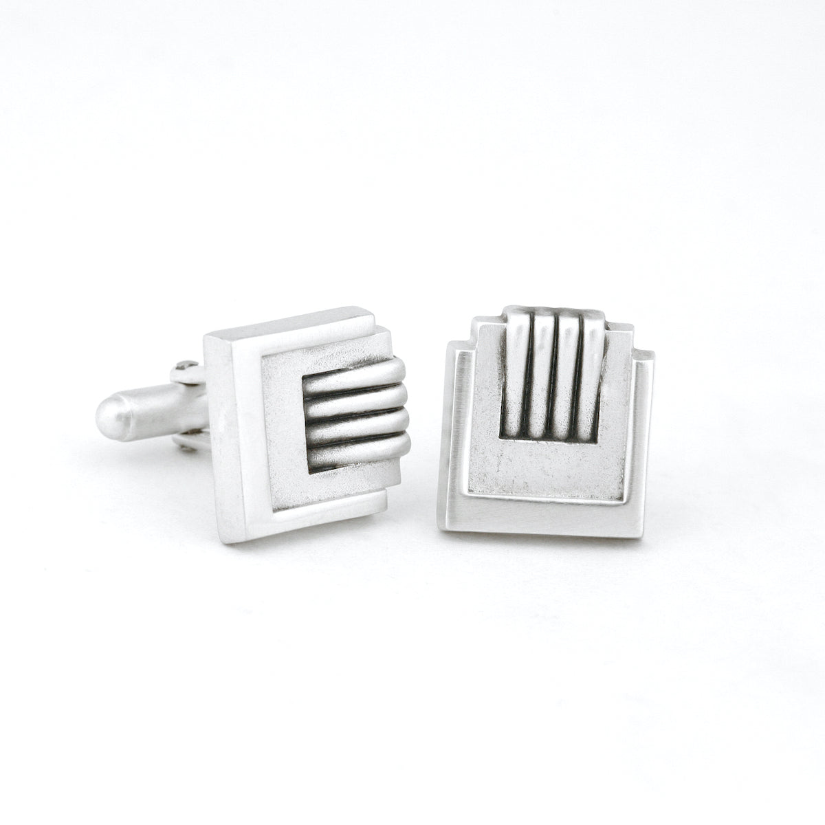 Art Deco | Silver Cufflinks by Zadeh New York – ZADEH NY