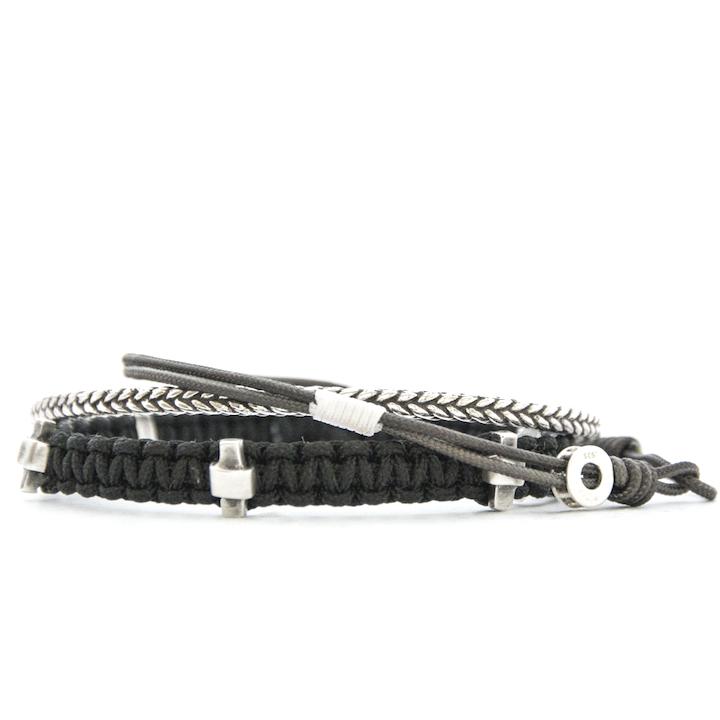 Damian Mens Sterling Silver Bracelets stack – ZADEH NY