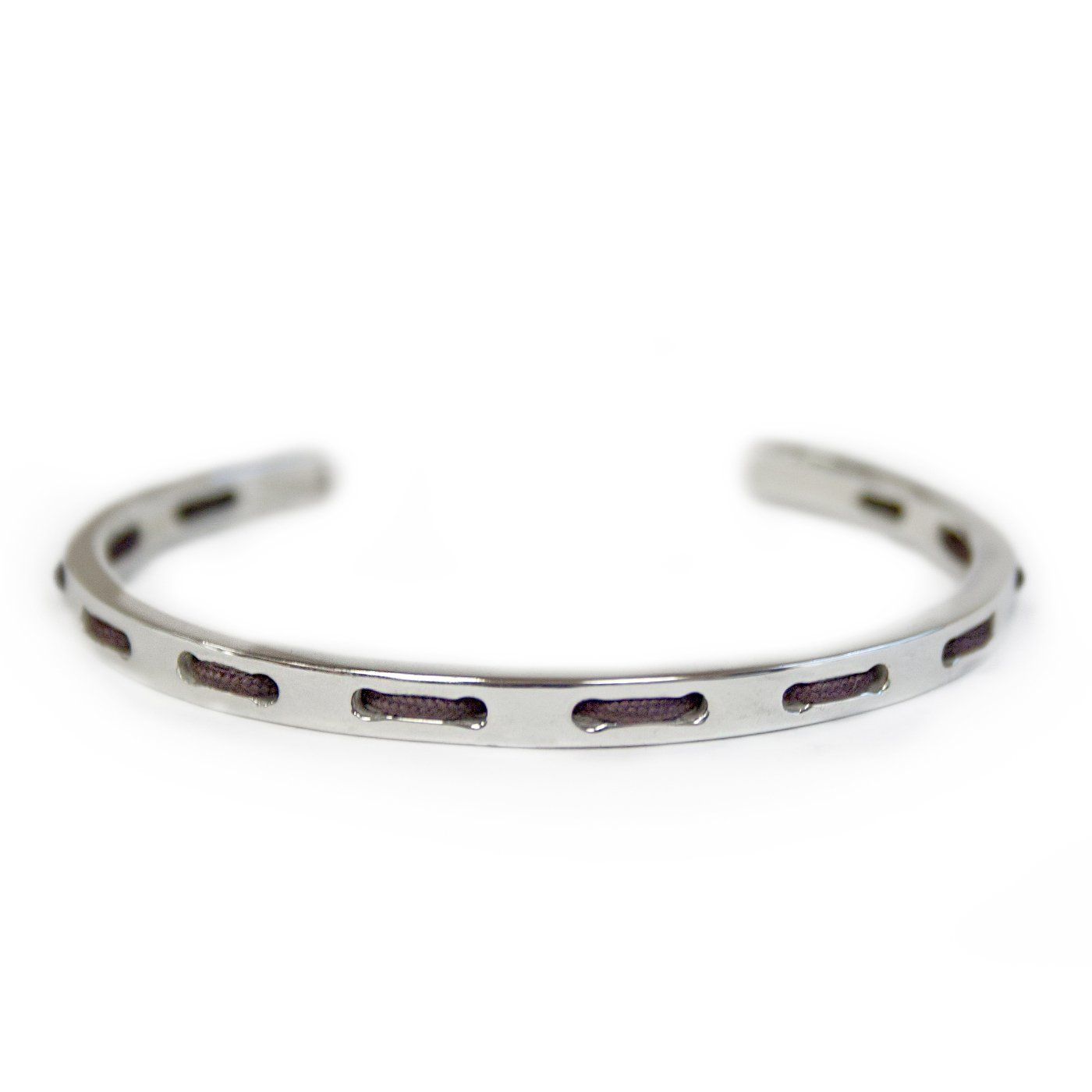 Stitch | Silver Cuff Bracelet by Zadeh – ZADEH NY